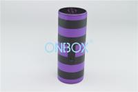 China Custom Cosmetic Makeup Brush Set Gift Box PU Leather Tube Case 65x175mm for sale