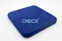 China Custom Velvet Jewelry Box Set for Necklace Earrings Ring 185x185x25mm Blue for sale