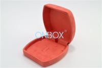 China Orange Custom Jewelry Box 100x100x42mm Wholesale Fashion Jewelry Set Box for sale
