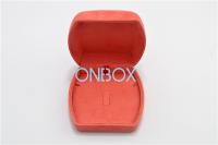 China Orange Custom Jewelry Box 100x100x42mm Wholesale Fashion Jewelry Set Box for sale
