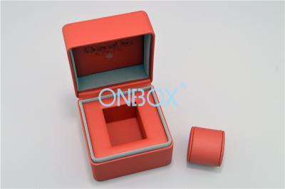 China PU Leather Deluxe Jewelry Display Box for Bracelet Watch with Removable Pillow 120x120x95mm for sale