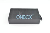 China Electronic Products / Magnet Closure Printed Gift Boxes Leatherette Paper With Handle for sale