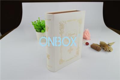 China Book Shape Baby Tooth Luxury Packaging Boxes / Storge Box Leather For Children for sale