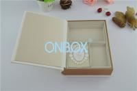 China Book Shape Baby Tooth Luxury Packaging Boxes / Storge Box Leather For Children for sale