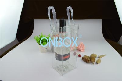 China Clear Transparent PVC Packaging Bags 105x105x265mm Custom Printing Logo for Travel for sale