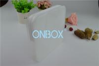 China Luxury Semi Transparent EVA PVC Zipper Bag 210x175x30mm Cosmetic Pouch for sale