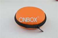 China Colored EVA Small Zipper Bags / Box Round Shape With Elastic Net Pocket Insert for sale