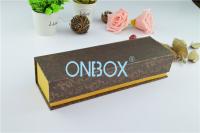 China Custom Rigid Cardboard Box with Satin Insert for Wine Whisky Alcohol 300x95x65mm for sale