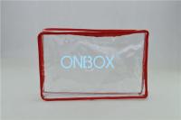 China Transparent Square PVC Zippered Packaging Bags 345x215x60mm for Stationery Books Toys Gifts for sale