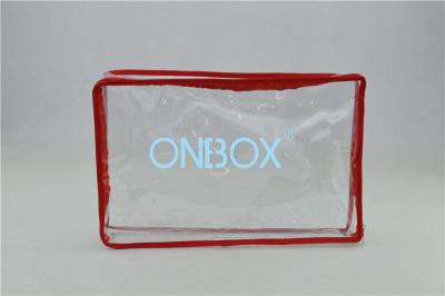 China Transparent Square PVC Zippered Packaging Bags 345x215x60mm for Stationery Books Toys Gifts for sale