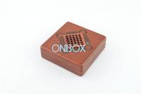 China Solid Wood Jewelry Box for Bangle Storage 110x114x35mm Custom Carving Pattern for sale