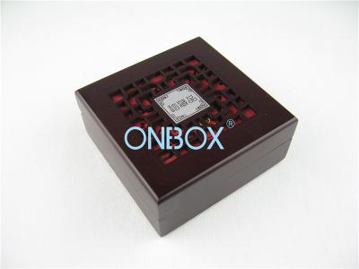 China Handmade Wooden Luxury Packaging Box Chinese Style Vintage Jewellery Box 105x105x45mm for sale