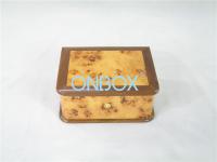 China Vintage High Glossy Wooden Cigar Box 240x195x100mm with Humidifier and Hygrometer Customizable for sale