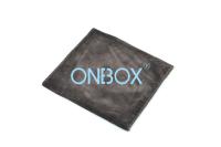 China Custom Square Drawstring Jewelry Pouch Brown Velvet With Snap Button Closure for sale