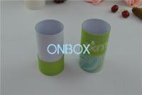 China Lamination Tube Shape Custom Printed Gift Boxes W / Curled Edge With Separate Lid for sale