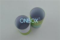 China Lamination Tube Shape Custom Printed Gift Boxes W / Curled Edge With Separate Lid for sale