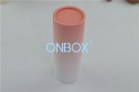 China Lady Make Up Stuff / Gift Embossed Printing Paper Packaging Box Round Tube Shape for sale