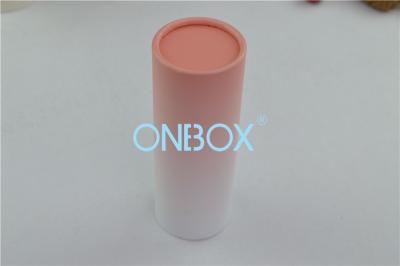 China Lady Make Up Stuff / Gift Embossed Printing Paper Packaging Box Round Tube Shape for sale