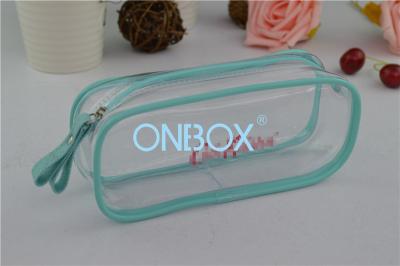 China Custom Transparent PVC Zipper Bag 170x50x70mm for Cosmetic Shampoo Makeup Packaging for sale