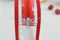 China Customized Size Clear PVC Handbag W / Zipper For Beach Products / Makeup for sale