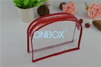 China Customized Size Clear PVC Handbag W / Zipper For Beach Products / Makeup for sale