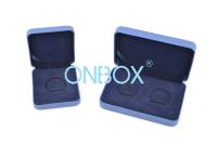 China Gold Coins / Silver Coins PU Luxury Packaging Boxes With Custom Insert Lining for sale