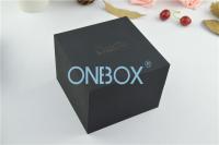 China Custom Single Watch Box 120x120x90mm Rigid Plastic with Soft Pillow and Hot Stamping Logo for sale