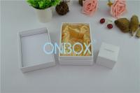 China White Luxury Jewelry Packaging Box Set 110x160x60mm Rigid Cardboard for Ring Necklace Earring for sale
