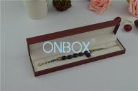 China Removable Insert Cardboard Luxury Jewellery Packaging Boxes For Bracelet Dark Red for sale