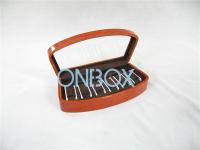 China Brown High Gloss Wooden Watch Collection Case With Luxury Adjustable Pillows for sale