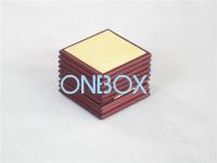 China Personalized Wooden Jewellery Packaging Boxes , Finger Ring Storage Box For Wedding for sale