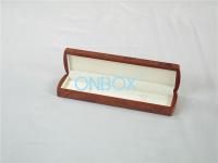 China Custom Wooden Jewelry Box 233x65x37mm MDF Bracelet Storage with Velvet Insert for sale