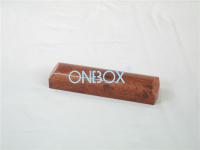 China Custom Wooden Jewelry Box 233x65x37mm MDF Bracelet Storage with Velvet Insert for sale