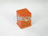 China High Gloss Perfume Packaging Box Recycled Wooden 120x120x140mm with Metal Lock for sale