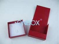 China Red Foldable Jewelry Storage Boxes / Watch Jewelry Box Decorative for sale