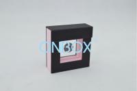 China Customizable Paper Clear Window Coin Display Box 80x80x30mm Foldable Gift Box for sale