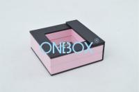 China Customizable Paper Clear Window Coin Display Box 80x80x30mm Foldable Gift Box for sale