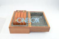 China Luxury Solid Wood Painting Case Matt Finish 290x180x140mm for Coin Collection Gift Set for sale