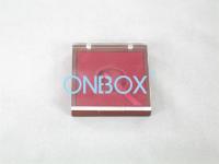 China Custom Transparent Matt Painted Wooden Coin Display Box with Acrylic Lid 90x90x21mm for sale