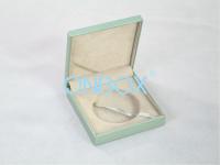 China Paper and Velvet Coin Display Box , Coin Presentation Boxes Green for sale