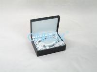 China Crocodile Embossed PU Leatherette Satin Gift Boxes For Men's Belt for sale