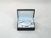 China Crocodile Embossed PU Leatherette Satin Gift Boxes For Men's Belt for sale