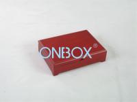 China Custom Wine Red Matte Wooden Gift Box for Jewelry Set Packaging 220x160x56mm for sale