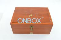 China Matt Painting Wooden Boxes Packaging With Basso-relievo Pattern for sale