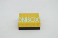 China Custom Jewelry Gift Box 90x83x33mm with Satin Pad Faux Suede Hot Stamping for sale