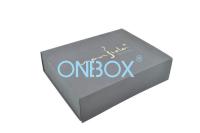 China Black Paper Printed Gift Boxes Foldable with Inner Boxes 340x265x84mm for sale