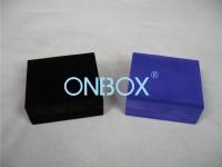 China Jewelry Plastic Custom Retail Gift Boxes Insert Suede Fabric for sale