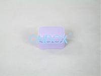 China Purple Imitation Leather Jewelry Case 100x70x55mm with Zipper Ring Storage Box for sale