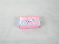 China Pink Lovely Leather Jewelry Packaging Boxes with Removable Tray for sale
