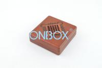 China Handicraft Wooden Jewelry Packaging Box Vintage Coin Gift Box 110x114x35mm Solid Wood for sale